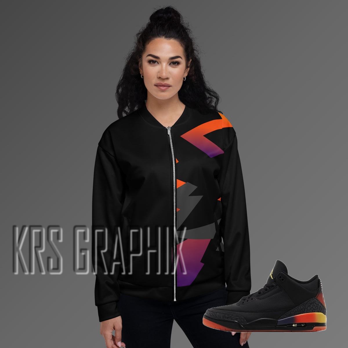 Jacket To Match Jordan 3 Balvin Rio - Jagged – KRS Graphix